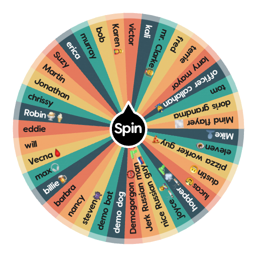 Stranger things wheel | Spin the Wheel - Random Picker