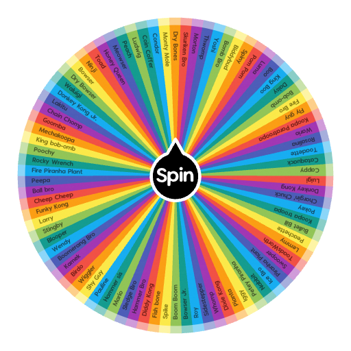 Super mario characters | Spin the Wheel - Random Picker