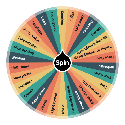 Super Powers Spin The Wheel App Super Powers Spin The Wheel App
