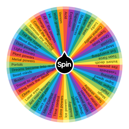 Super Powers Spin The Wheel App Super Powers Spin The Wheel App
