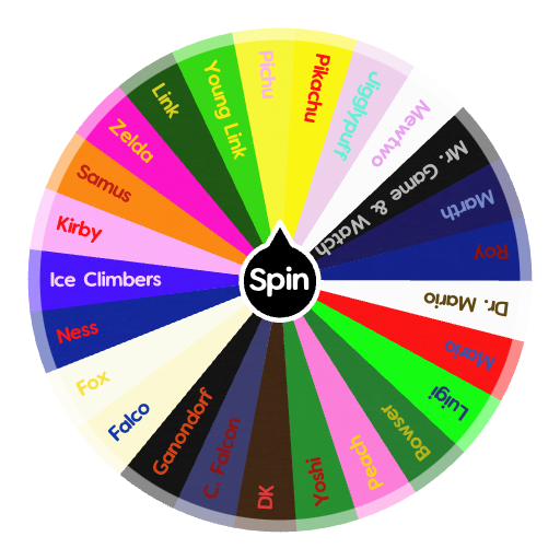 Super Smash Bros. Melee Character | Spin the Wheel - Random Picker