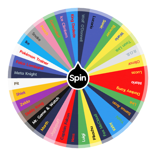 Super Smash Bros. Brawl roster | Spin the Wheel - Random Picker