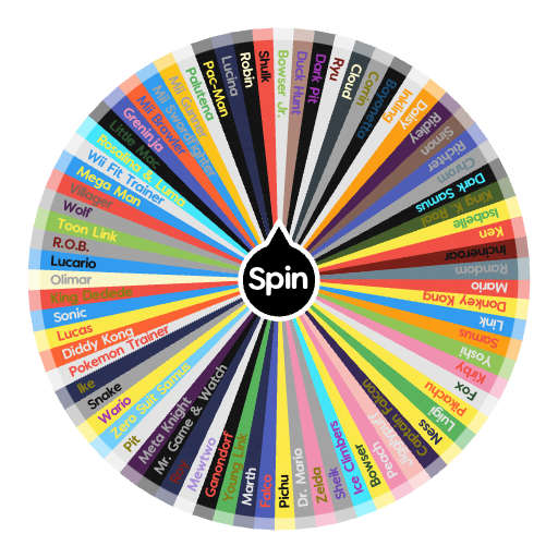 Super Smash Bros Ultimate Spin The Wheel App