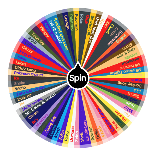Super smash bros characters | Spin the Wheel - Random Picker