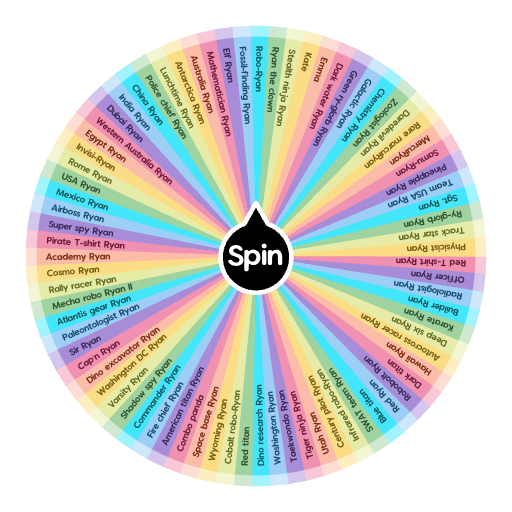 Tag with Ryan characters | Spin the Wheel - Random Picker
