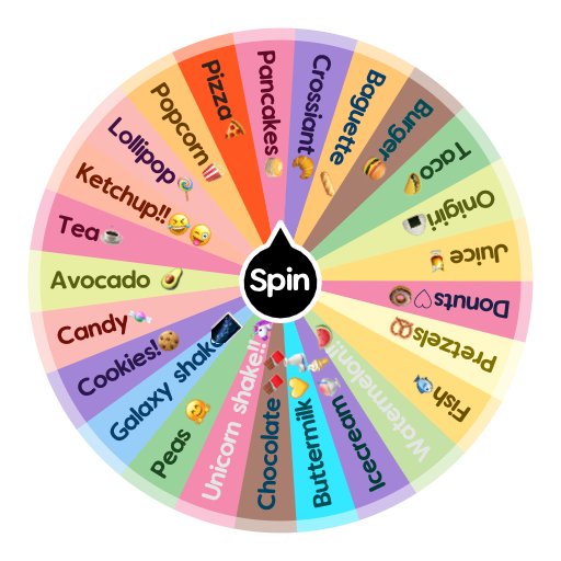 ☕😏 Tea or no? 😏☕ Your desired food in a wheel! (Legendary unicorn shake ...