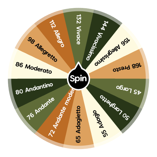 Tempo wheel | Spin the Wheel - Random Picker