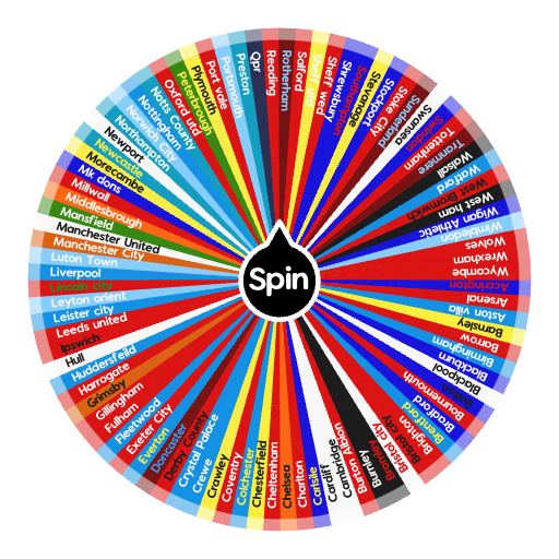 The 92 English soccer /football teams 2024 25 | Spin The Wheel - Random ...