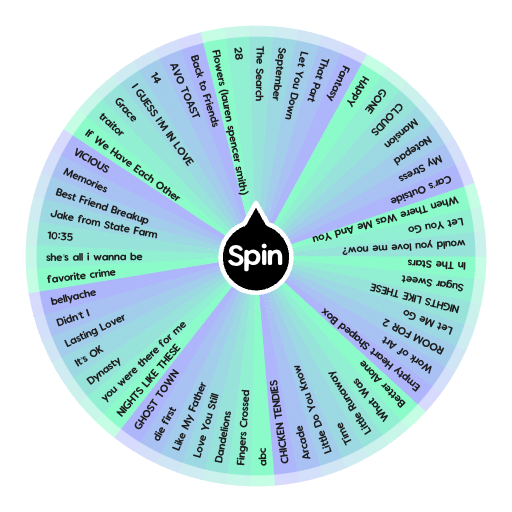 ☺︎︎ THe beSt S0ngS evER ☺︎︎ | Spin the Wheel - Random Picker