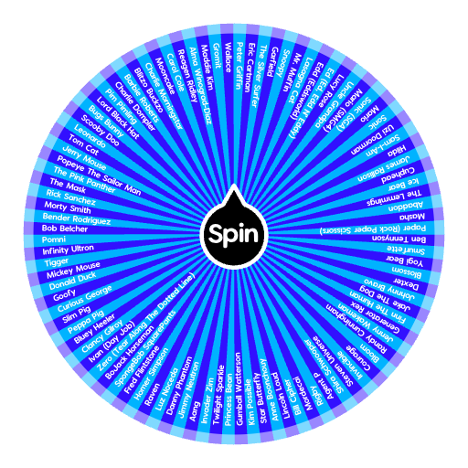 The Cartoon Character Wheel | Spin the Wheel - Random Picker