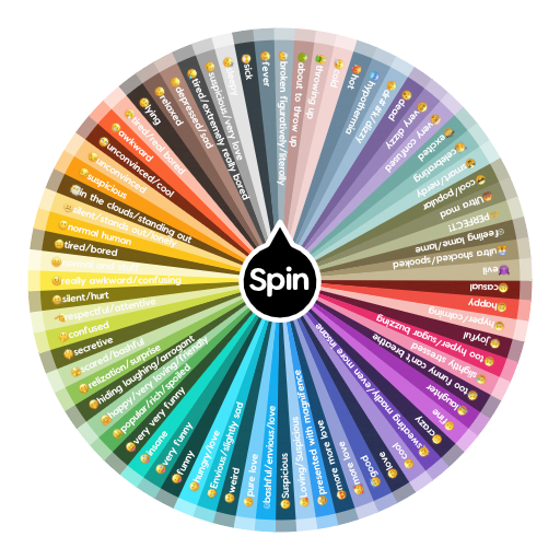 The emoji for your current emotion! | Spin The Wheel - Random Picker