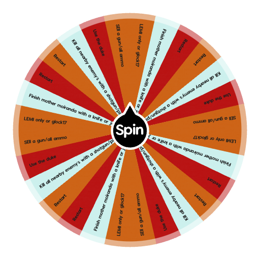 The re7-8 chalenges | Spin the Wheel - Random Picker