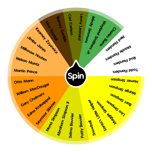 The Simpsons Wheel | Spin the Wheel - Random Picker