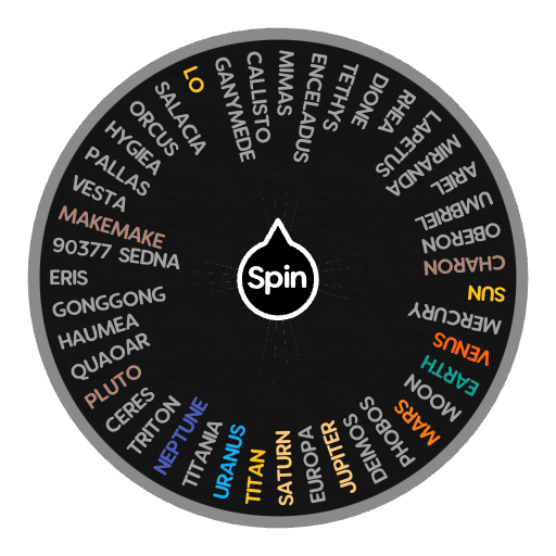 THE SOLAR SYSTEM WHEEL | Spin the Wheel - Random Picker