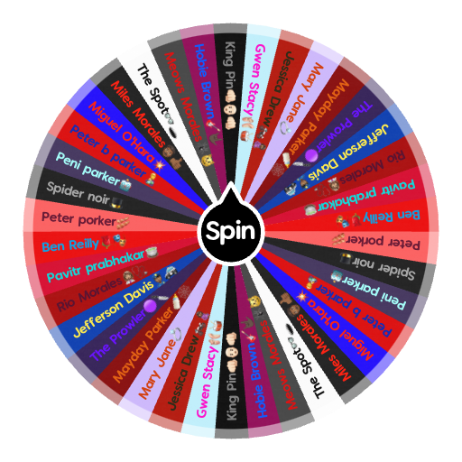 The Spider Verse Wheel | Spin the Wheel - Random Picker