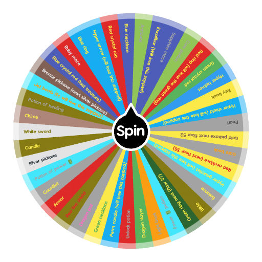 The tower of druaga all treasures necessary treasures | Spin the Wheel ...