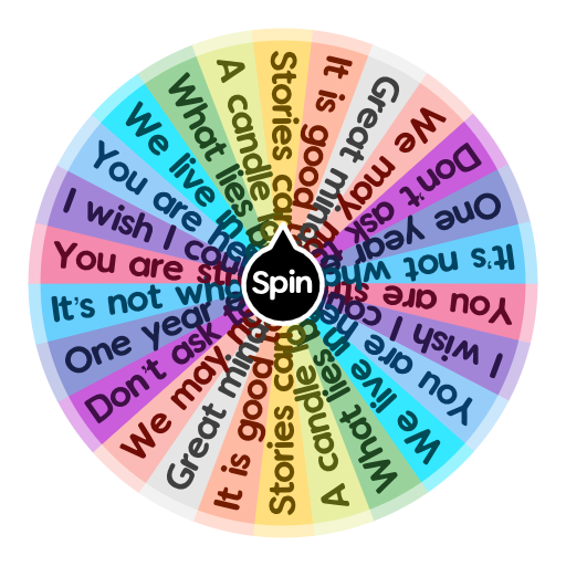 The wheel of alacrity and kindness | Spin the Wheel - Random Picker