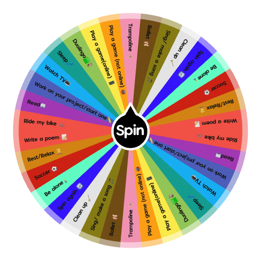 Things to do 🤷‍♀️ | Spin The Wheel - Random Picker