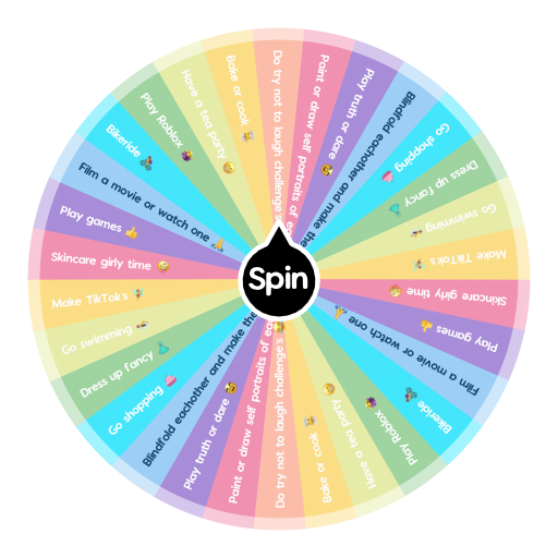 Things to do at sleepovers 🤗🤷‍♀️ | Spin the Wheel - Random Picker
