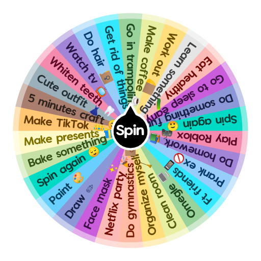 Things to do in quarantine 😒 | Spin the Wheel - Random Picker