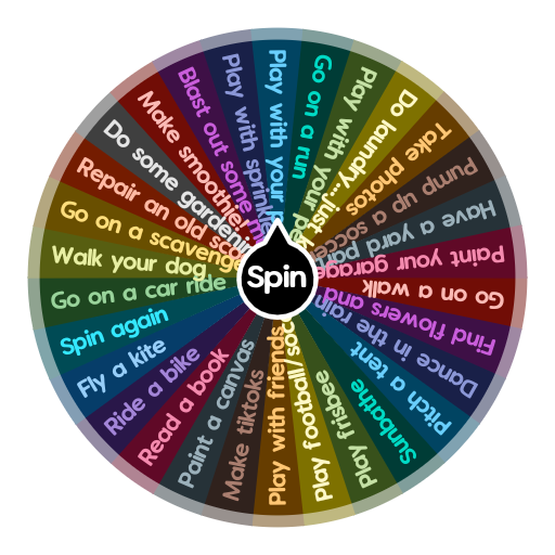 Things to do outside! | Spin the Wheel - Random Picker