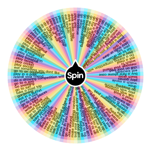 Things to do when bored | Spin The Wheel - Random Picker