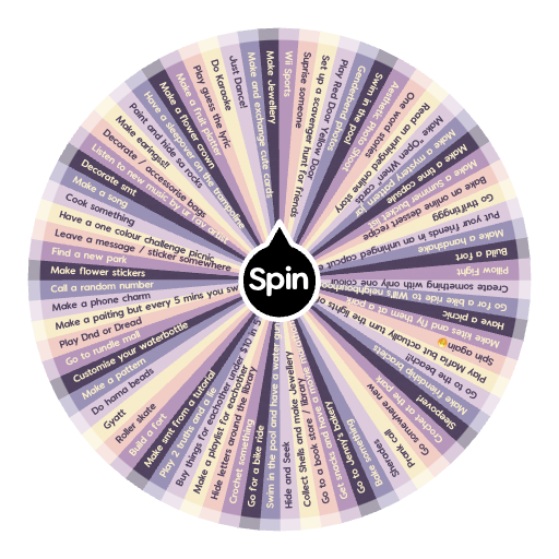 Things to do with friends | Spin The Wheel - Random Picker