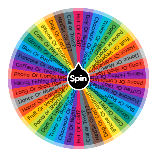 This or That Q & A | Spin the Wheel - Random Picker
