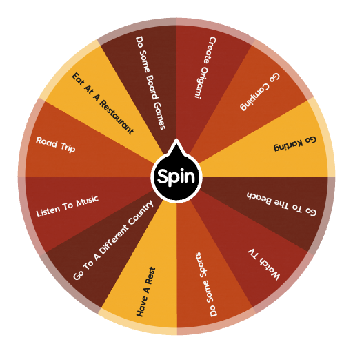 To Do On Holidays | Spin the Wheel - Random Picker