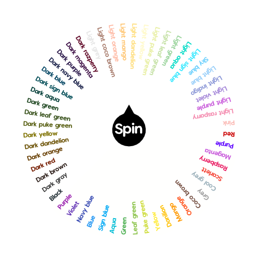 Try Spin Your Favourite Colour! | Spin the Wheel - Random Picker