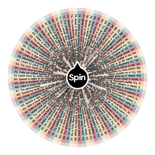 Try to do something new!🤔🎉🎸 | Spin the Wheel - Random Picker