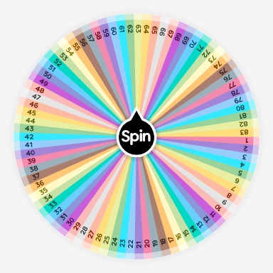 numbers 1 - 100 | Spin the Wheel - Random Picker