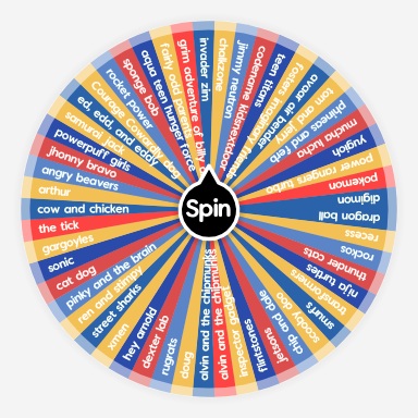 toon tv shows 80-00s | Spin The Wheel - Random Picker
