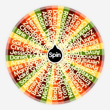 50 Popular Actors | Spin the Wheel - Random Picker
