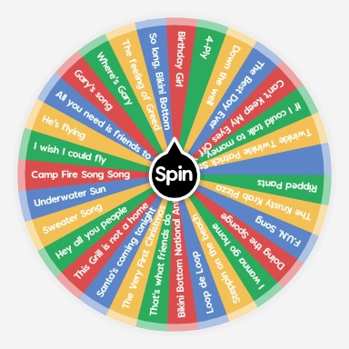 SpongeBob Songs | Spin The Wheel - Random Picker