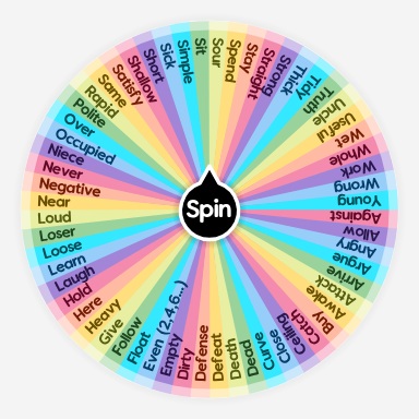 Antonyms | Spin The Wheel - Random Picker