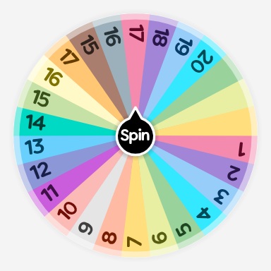 numbers 1 - 23 | Spin the Wheel - Random Picker