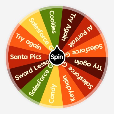 "Sleighing it" Christmas gift wheel | Spin the Wheel - Random Picker