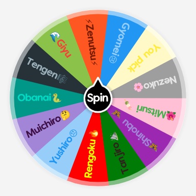 Which Demon slayer character will you draw | Spin the Wheel - Random Picker