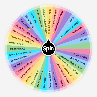 🥳What to do at a sleepover🥳 | Spin the Wheel - Random Picker