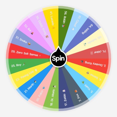 Super Smash Bros. Ultimate Character Wheel | Spin the Wheel - Random Picker
