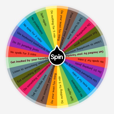 Punishment wheel | Spin the Wheel - Random Picker