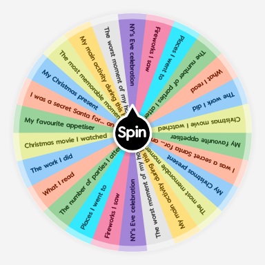 Christmas activities | Spin the Wheel - Random Picker