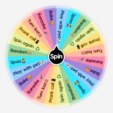 Copy of Things to do with your friends | Spin the Wheel - Random Picker