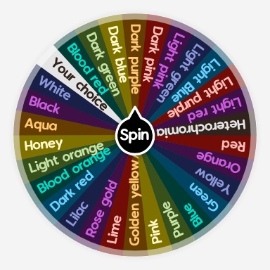Unnatural eye/hair colors | Spin the Wheel - Random Picker