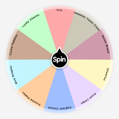 Cereal Brands🥣 | Spin the Wheel - Random Picker