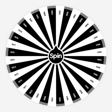 Birth Year | Spin the Wheel - Random Picker