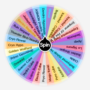 Genshin impact bosses | Spin The Wheel - Random Picker