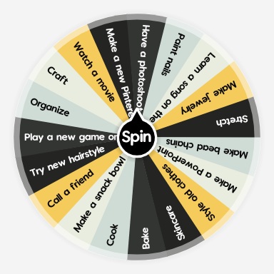 Things to do when you’re bored | Spin the Wheel - Random Picker