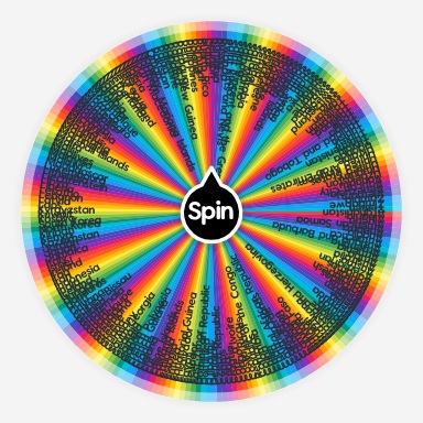 All countries in the world (π) | Spin The Wheel - Random Picker